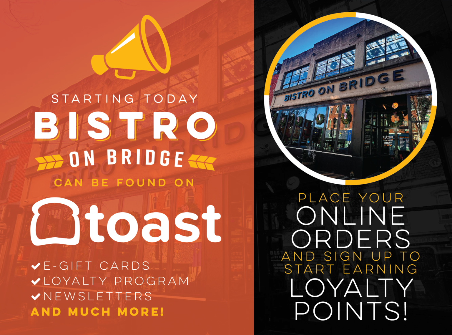 Bistro on Bridge Upgraded to Toast Point of Sales
